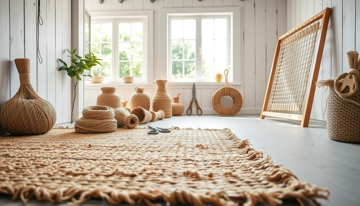 5 Rustic Steps to Make a Jute Rug at Home